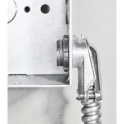 1/2&quot;-4&quot; Flexible Squeeze Connector Zinc Flexible Bx Angle Connector 90 Squeeze Type Bx-Flex Connector