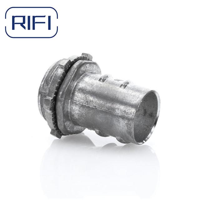 Galvanized Flexible Conduit to Box Conduit Screw in Connector and Coupling
