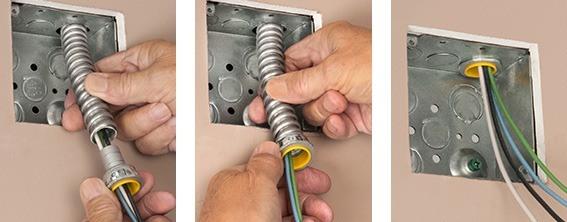 Galvanized Flexible Conduit to Box Conduit Screw in Connector and Coupling