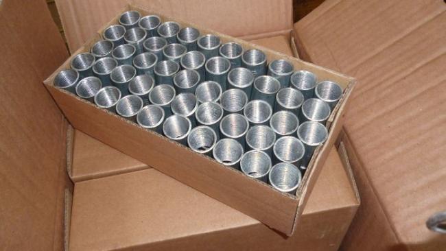 Gi Conduit Pipe Fittings 20mm 25mm Electrical Conduit Galvanized Gi Solid Coupling