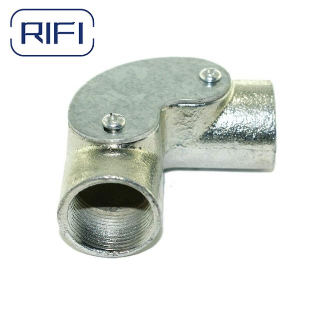 20mm 25mm BS4568 Standard Electrical Conduit Threaded Malleable Iron Conduit Inspection Elbow
