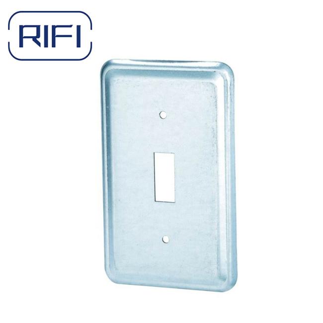 Galvanized Metal Box Octagonal Conduit Box Cover Blank Cover with Knockouts