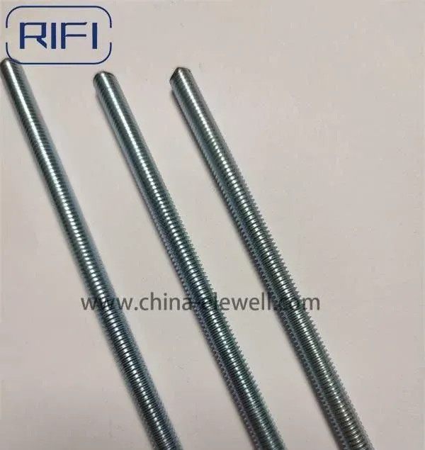 Zinc Plated Carbon Steel Electro-Galvanized Threaded Rod 3/8 Inch