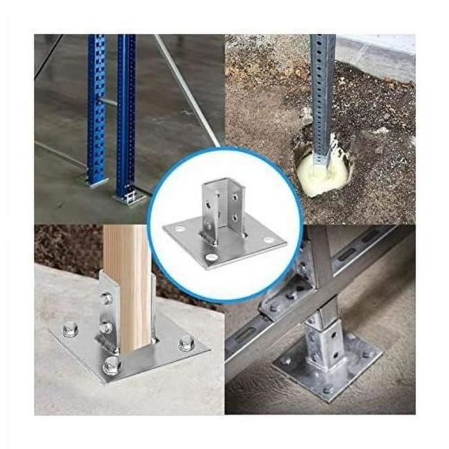 RIFI Strut Channel Fitting Carbon Steel Galvanized Single Channel Post Base Solar Bracket
