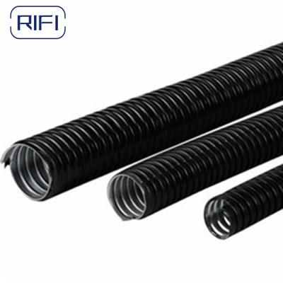 China Black Orange Grey PVC Flexible Conduit Electrical Galvanized Steel Flexible Pipe Conduit for sale