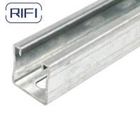 China Pre Galvanized Strut Channel And Fittings 21mm C Steel Channel for sale