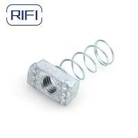 China Spring Loaded Design Metal Hardware Fasteners Welding Square Spring Nut for sale