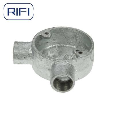 China BS4568 / BS31 One Way 3 / 4 Conduit Junction Box Terminal Round for sale