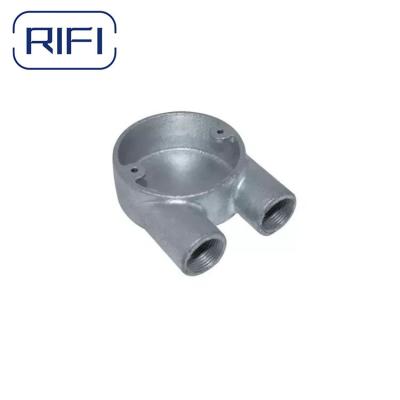 China BS EN61386 Branch U Way 25mm Junction Box Malleable Iron Pvc Conduit Box for sale