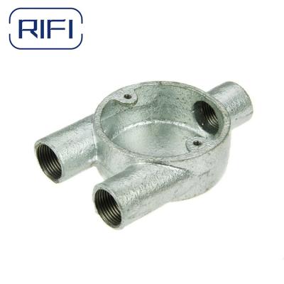 China BS EN61386 Branch U Way 25mm Junction Box Malleable Iron Pvc Conduit Box for sale
