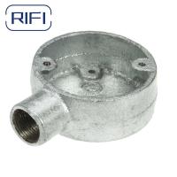 China 1 Hole 20mm Knockout Circular Junction Box Conduit Loop In Box for sale