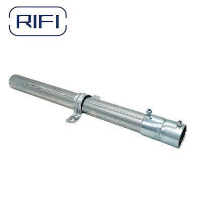 China HDG EMT Galvanized Steel Conduit OEM Metal Conduit 2 Inch Whithou Thread for sale