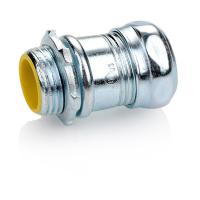 China Steel EMT Conduit Connector Coupling Electrical Cable Compression Type for sale