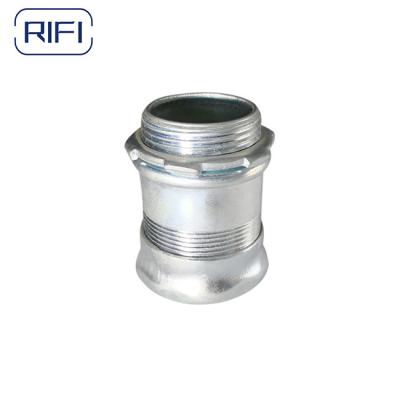 China Set Screw EMT Conduit Fittings 4 Inch EMT Compression Couplings for sale