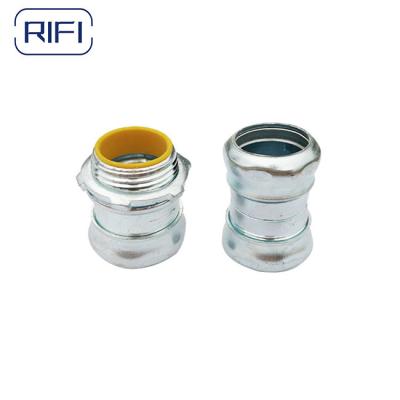 China Set Screw EMT Conduit Fittings 4 Inch EMT Compression Couplings for sale