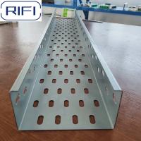 China Rectangular Perforated Electrical Cable Tray Customized Length for sale