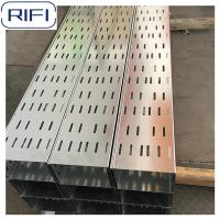 China Rectangular Perforated Electrical Cable Tray Customized Length for sale
