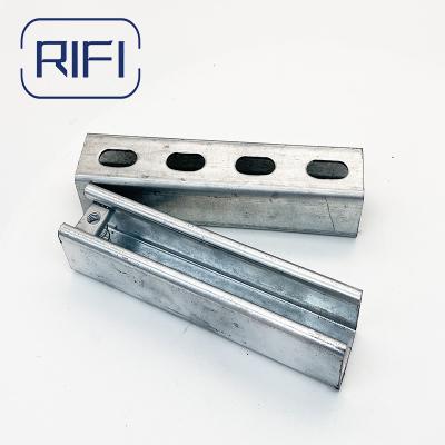 China 41mm GI Pre Galvnaized  Strut Channel And Fittings Thickness 14 Gauge for sale