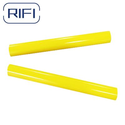 China 25mm BS4568 BS31 GI Conduit Pipe Black Powder Coated Steel Metric Threaded Conduit With 1 Coupler Plastic Cap for sale