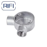 China 20mm Through Way Circular Junction Box For Surface Mounting BS4568 Standard for sale