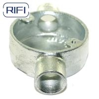 China 20mm Through Way Circular Junction Box For Surface Mounting BS4568 Standard for sale