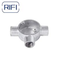China Tee 3 Way Hot Dip Galvanised Circular Junction Box For Electrical Installations for sale