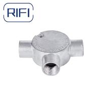 China Tee 3 Way Hot Dip Galvanised Circular Junction Box For Electrical Installations for sale