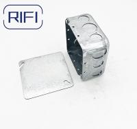 China 2 Gang Metal Wall Electrical Jucntion Box Square Shape for sale