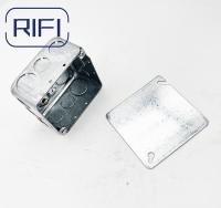 China 2 Gang Metal Wall Electrical Jucntion Box Square Shape for sale