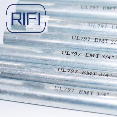 China UL Listed 3/4 Inch Standard Or Thinner EMT Conduit Pipe Within 10FT Length for sale