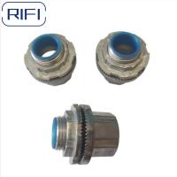 China Threaded IMC Conduit Pipe Silver Electrical Conduit Waterproof Grounding Hub for sale