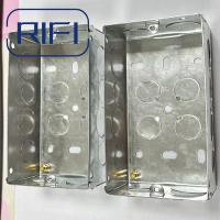 China 20mm 25mm 2 Gang Gi Box Electrical Junction Switch Box Outlet Socket Box for sale