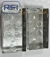 China 20mm 25mm 2 Gang Gi Box Electrical Junction Switch Box Outlet Socket Box for sale