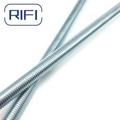 Cina Acciaio metrico a tutte le filettature staffa di zinco bianco blu placcato ASTM A307 GRADE 2 DIN 975 certificato in vendita