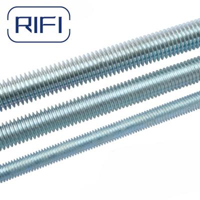 Cina Acciaio metrico a tutte le filettature staffa di zinco bianco blu placcato ASTM A307 GRADE 2 DIN 975 certificato in vendita
