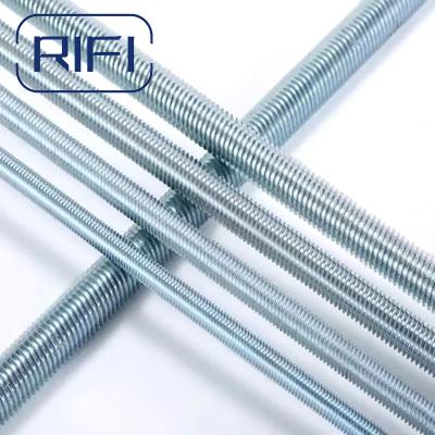 Cina Acciaio metrico a tutte le filettature staffa di zinco bianco blu placcato ASTM A307 GRADE 2 DIN 975 certificato in vendita