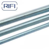 China 3 Meter Zinc White Blue Plated All Thread Bar For Hardware Projects for sale