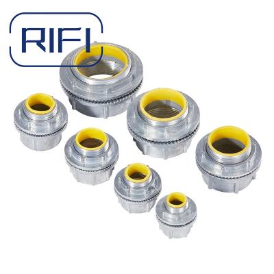 China RIFI Zinc Die Cast Grounding Hub For Water Proof Electric Wiring Conduit en venta