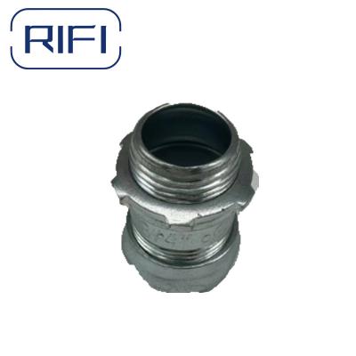 China RIFI-EMT Compression Connector Zinc Used To Join EMT To EMT Or A Enclouse for sale