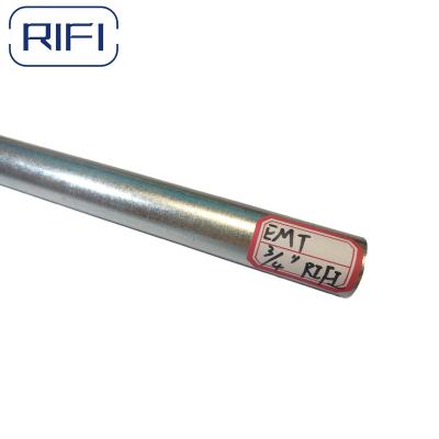 China RIFI UL Electrical Metallic Tubing EMT HDG Conduit Pipe Size 1/2