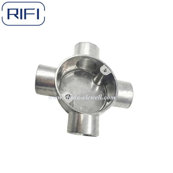 GI Aluminum Junction Box Angle Way 20mm,25mm,32mm Connect GI Conduit Pipe
