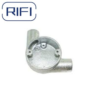 Cina Hot Dipped Galvanized Malleable Iron BS4568,BS31 Conduit Junction Angle Box 20mm,25mm in vendita