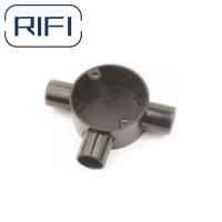 China Tee 3 Way Hot Dip Galvanised Circular Junction Box For Electrical Installations for sale