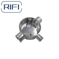 China Tee 3 Way Hot Dip Galvanised Circular Junction Box For Electrical Installations for sale
