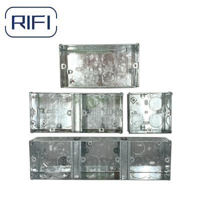 China Durable GI Conduit Fittings  Gi Switch Box 72mm *72 Mm*47 Mm Versatile For Indoor And Outdoor for sale