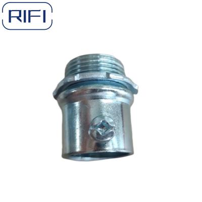 China Emt Steel Set Screw Connector Insulated Or Non-Insulated Emt Connector for sale