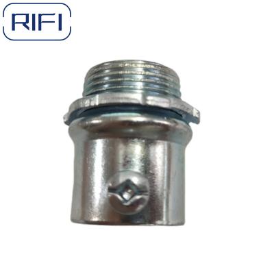 China Emt Steel Set Screw Connector Insulated Or Non-Insulated Emt Connector for sale