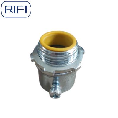 China Emt Steel Set Screw Connector Insulated Or Non-Insulated Emt Connector for sale