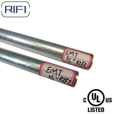 Китай RIFI UL Список горячо оцинкованных EMT труб для электрических металлических труб продается