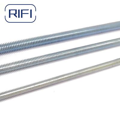 China DIN975 DIN976 Carbon Steel Thread Bars M10 Full Threaded Rod Electro Galvanized for sale